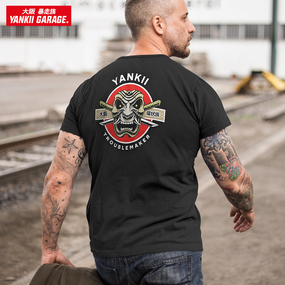 Yankii Garage | JDM Shirt - Troublemaker Osaka Loop white – Yankii ...