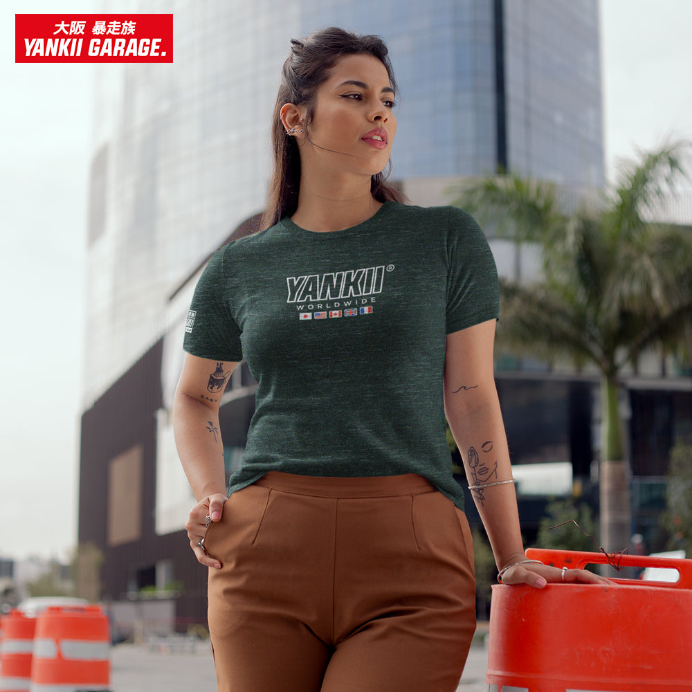 Yankii Garage | Japanese Streetwear - YANKII WORLDWIDE Green – Yankii ...